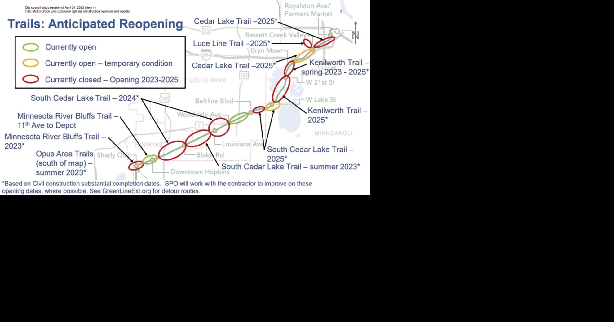 St. Louis Park City Council hears Green Line LRT, trail updates | Eden ...