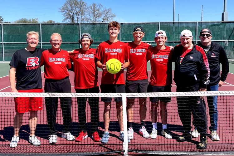 Trio of Elks boys tennis players win 100th match | Elk River ...