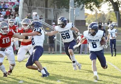 Thunder football ends regular season with 42-36 win over Big Lake ...