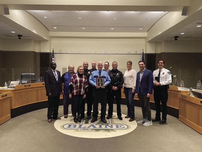 Blaine PD reserve officer honored for 40 years of service | Public ...