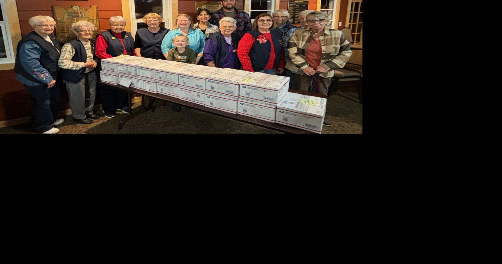 Princeton veteran helps Legion Auxiliary pack boxes for soldiers | Free ...