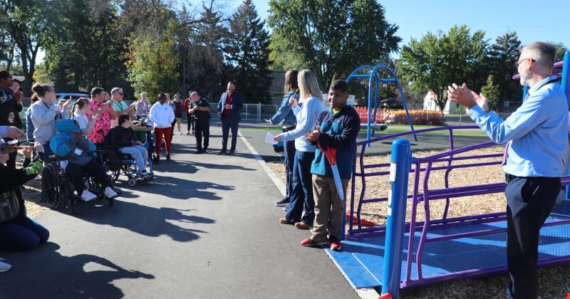 Osseo Education Center celebrates new, accessible playground | Free ...