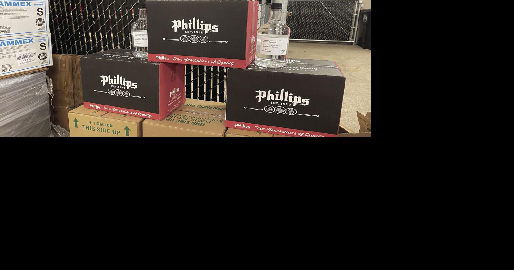 Phillips Distilling Co. in Princeton producing hand sanitizer | Free ...