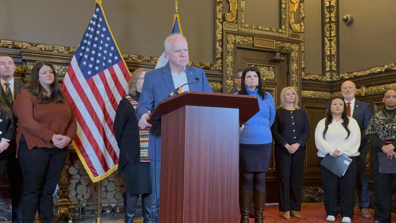 Gov. Walz, state leaders and school officials address detention of ...
