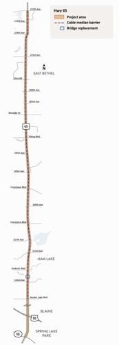 Traffic changes ahead on Highway 65 in East Bethel, Ham Lake | Free ...