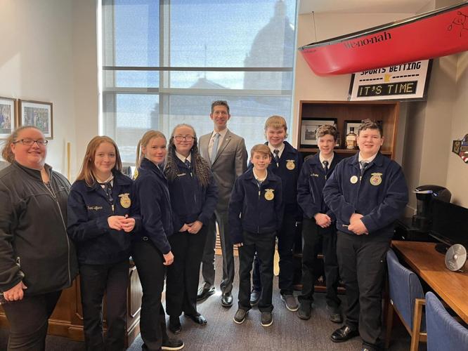 Senator Miller visits with FFA students from Chatfield, Fillmore Central | Community ...