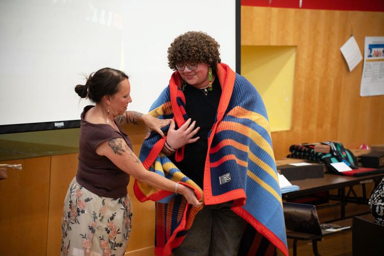 Five Native American Hopkins Schools seniors honored during blanket ...