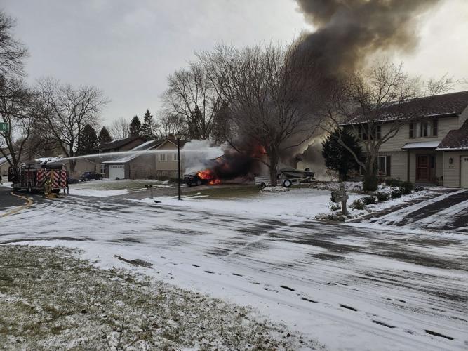Maple Grove firefighters battle garage fire | Local News ...