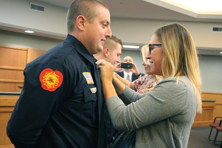 New firefighters take the oath in Apple Valley | Apple Valley ...