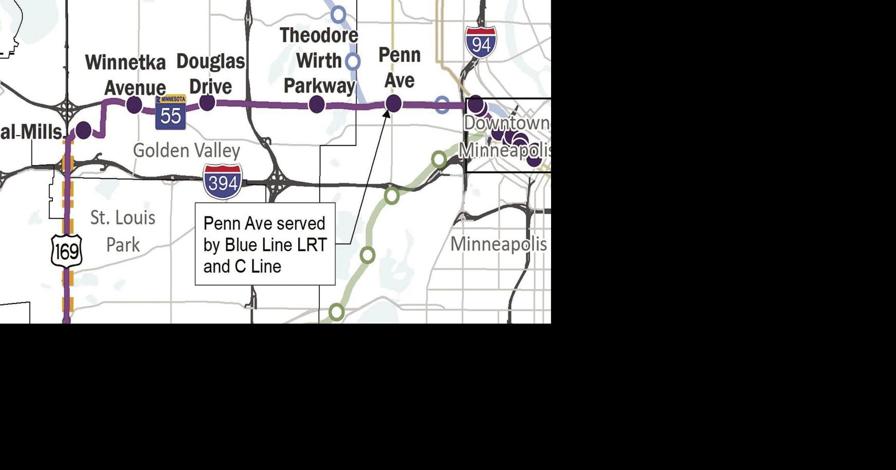 Highway 55 BRT corridor makes progress | Plymouth/Medicine Lake ...
