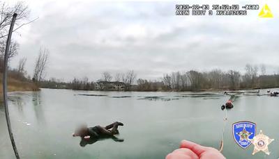 Two men, dog rescued after falling through ice | Elk River Star News ...