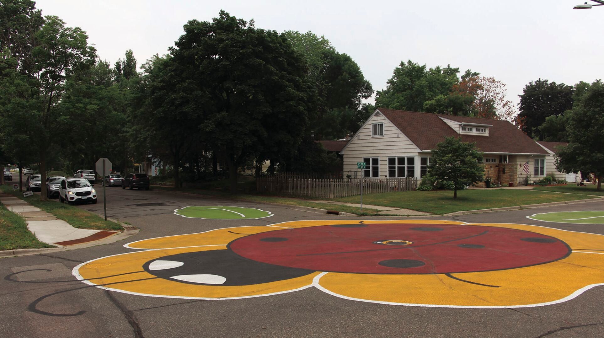 The Hopkins ladybug is back: Art returns to intersection home | Hopkins ...