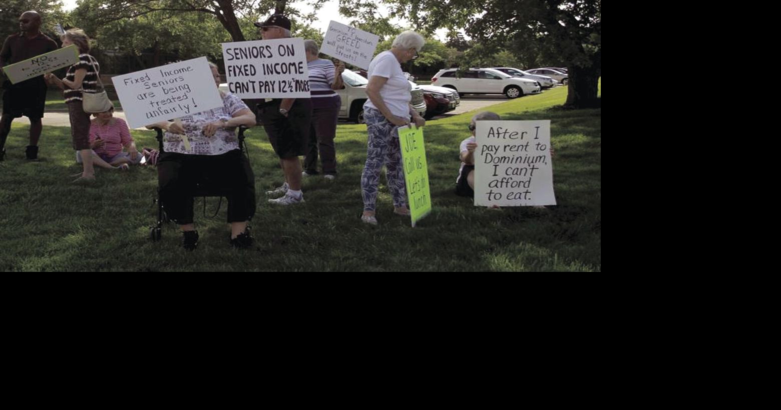 Area seniors protest rent increase | Local News | hometownsource.com