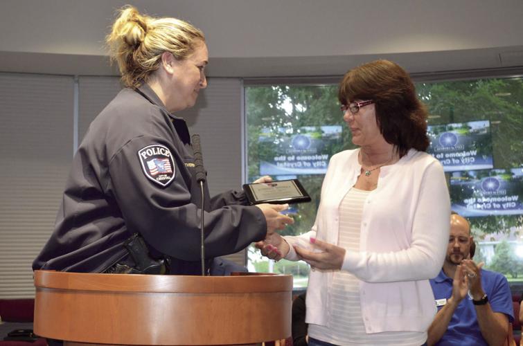 Joann Leser honored with chief’s award | Sun Post | hometownsource.com