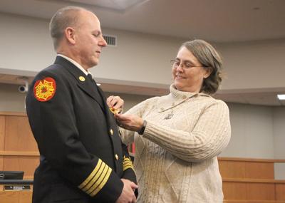 Chuck Russell sworn in as new Apple Valley fire chief | Apple Valley ...