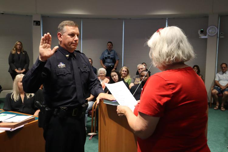 Crystal Mayor Deshler swears in new police chief, deputy chief | Free ...