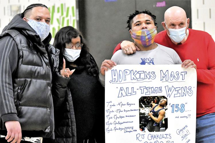 Hopkins wrestling: Chakolis breaks school win record | Sports ...