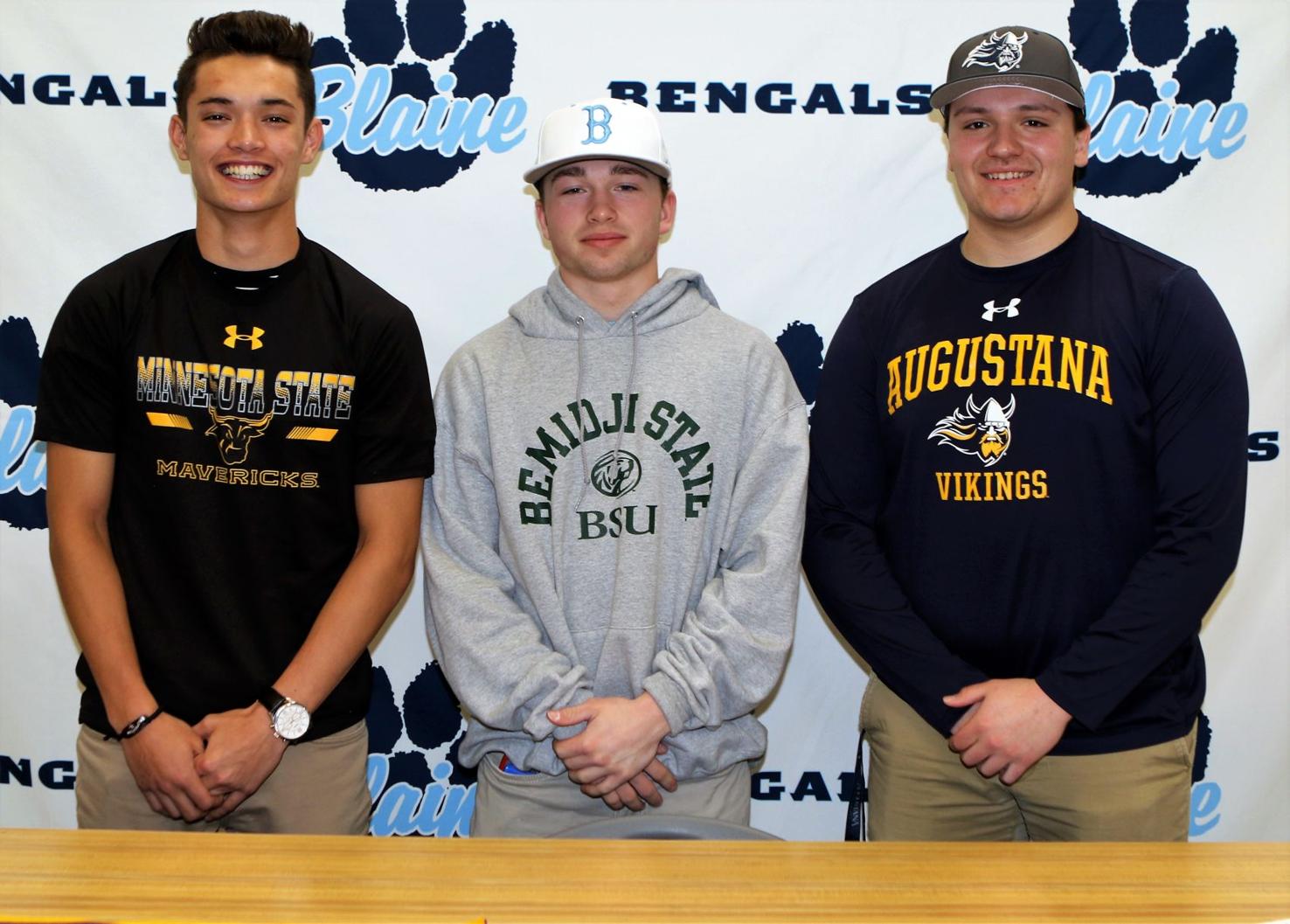 Blaine baseball trio sign | Free | hometownsource.com