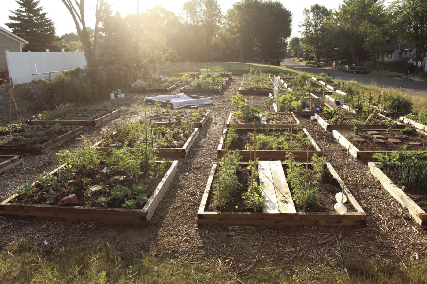 community garden plot sign