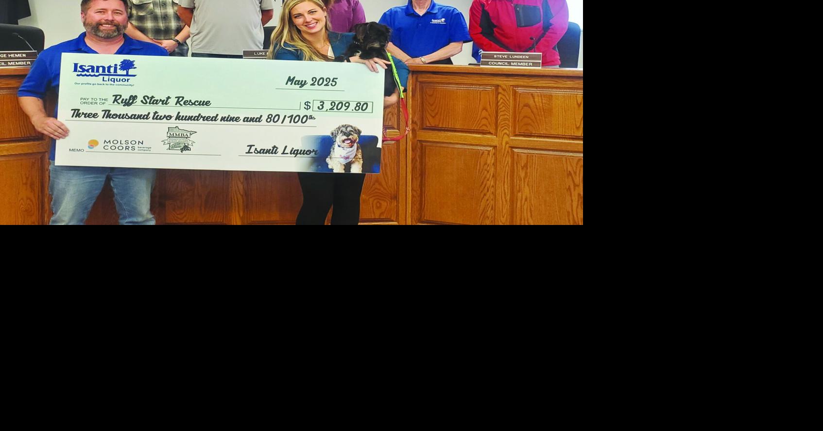 Isanti Liquor Store customers donate to Ruff Start Rescue | Free | hometownsource.com