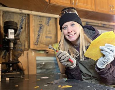 Working with stained glass, not as easy as it looks | Morrison County ...