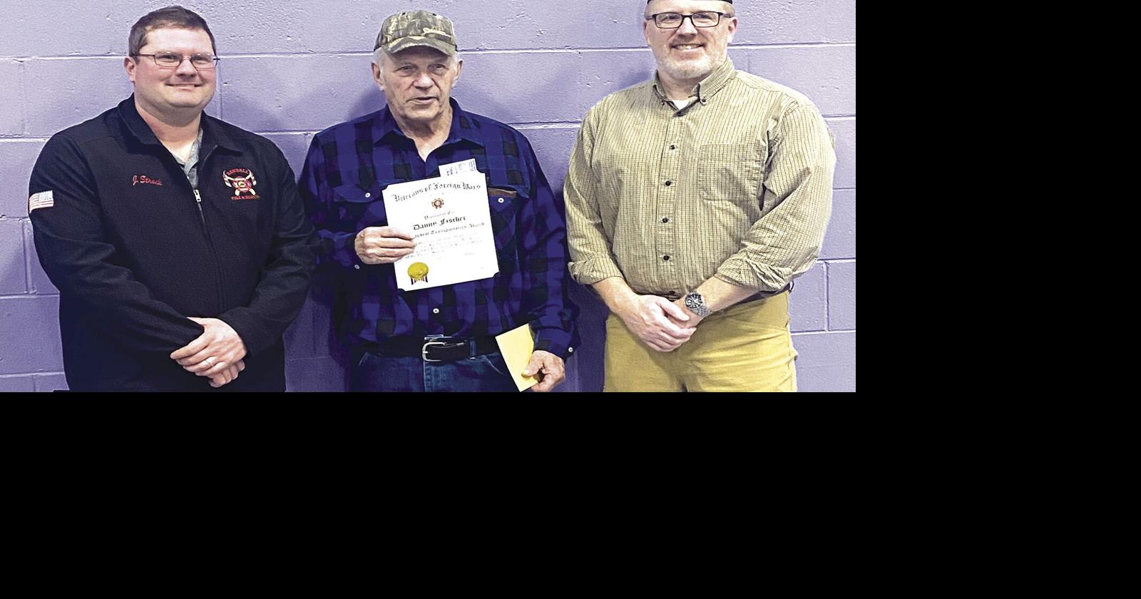 Danny Fischer honored with VFW Safe Student Transportation Award ...