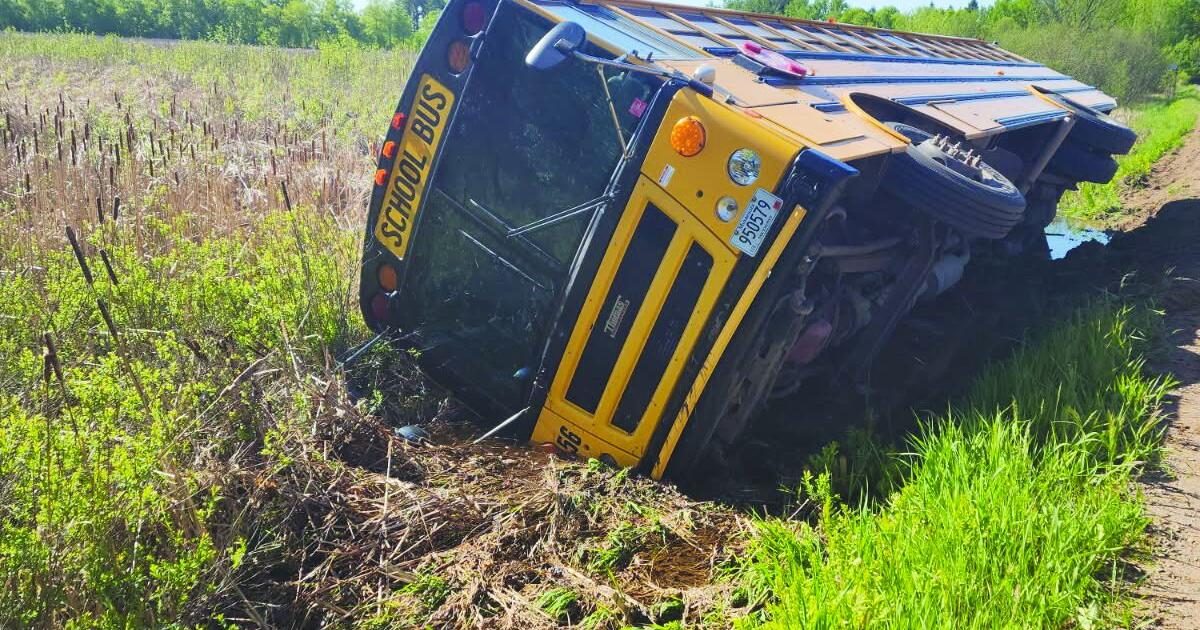 No injuries reported after Cambridge-Isanti school bus ends up in ...
