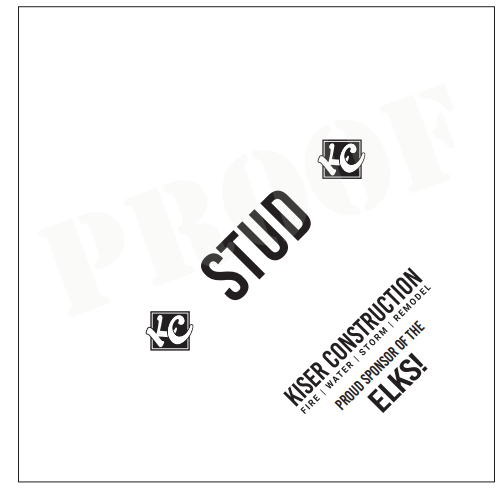 Kiser Construction giving out TD towels at Elk River High School ...