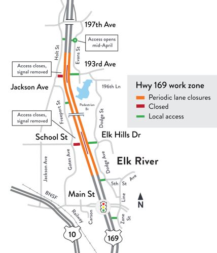 Phase 2 of 169 freeway conversion set to start | Elk River Star News ...