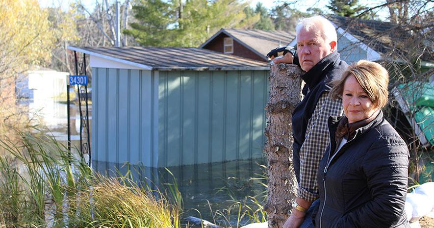 Lake Shamineau’s rising water levels a living nightmare for homeowners ...