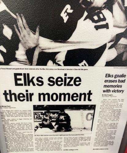 Elks boys hockey celebrates 25 years since winning 2001 state ...