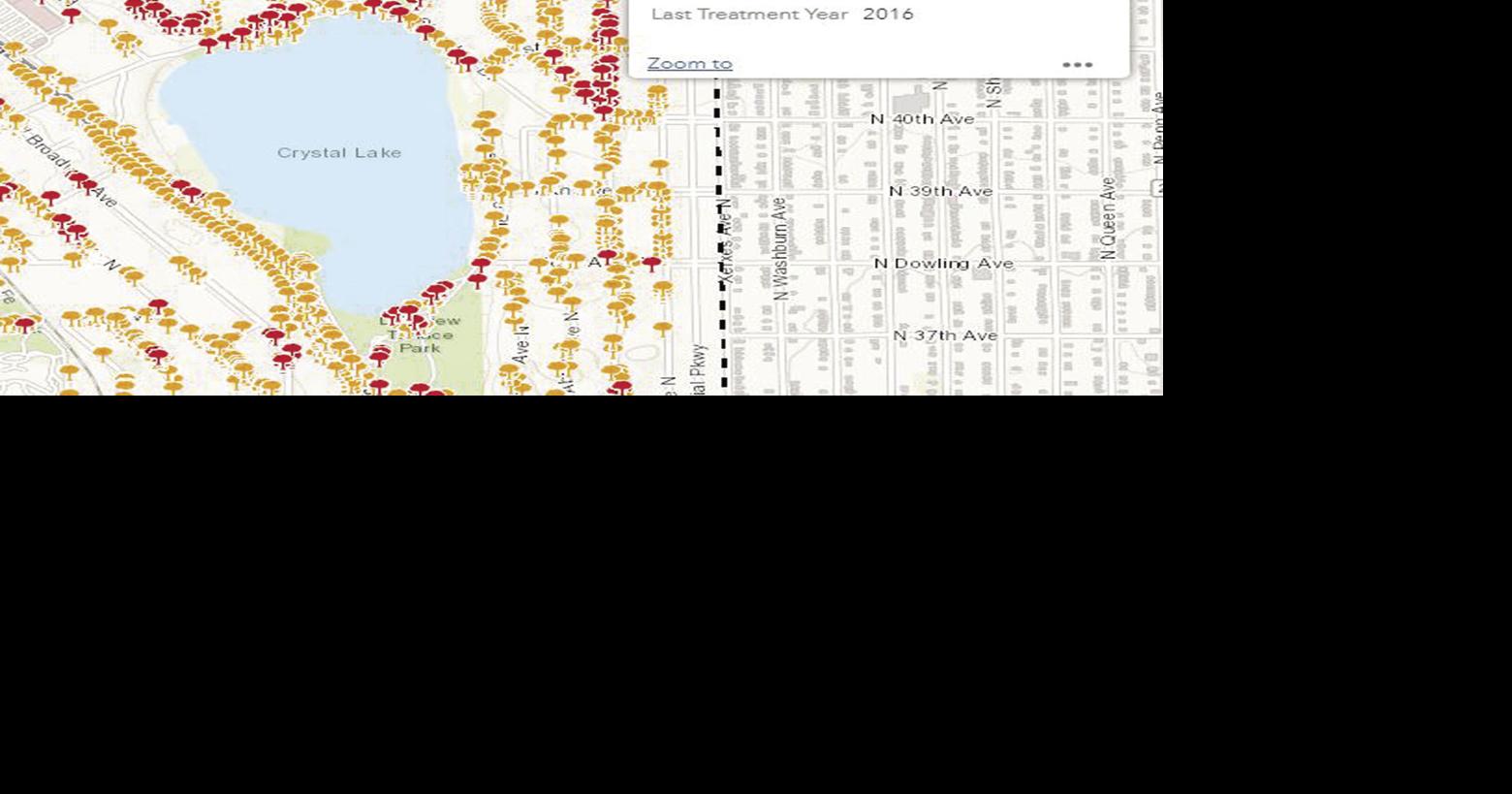 Map of Robbinsdale public trees now available online | Crystal ...