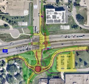Pedestrian underpass and mini-roundabout construction moves forward in ...