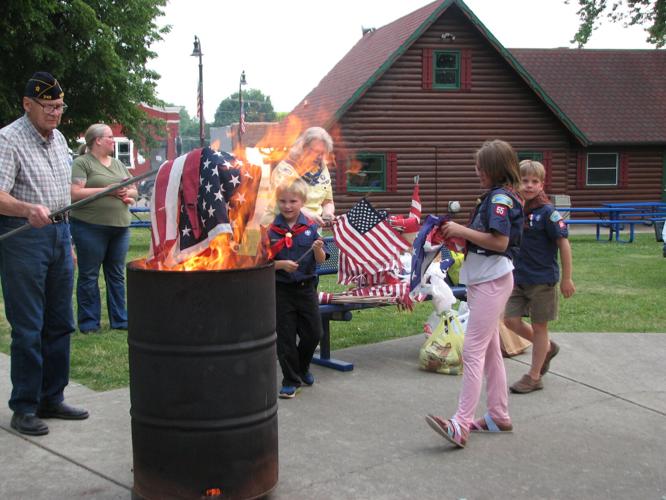 Flags retired with respect at Spring Grove | Local News ...