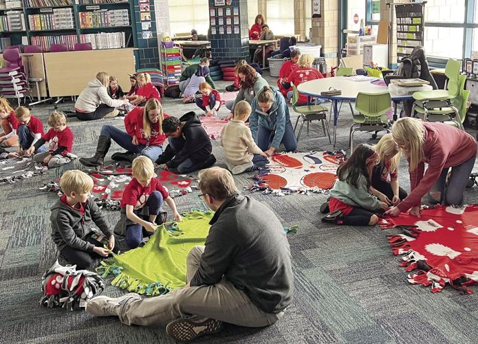 Lakeville's Cherry View students make blankets | Free | hometownsource.com