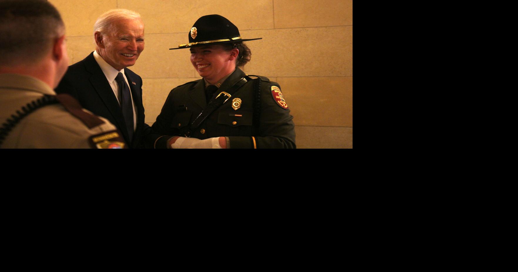 PHOTOS: Hortmans lay in state in capitol, Biden pays respects | Free ...