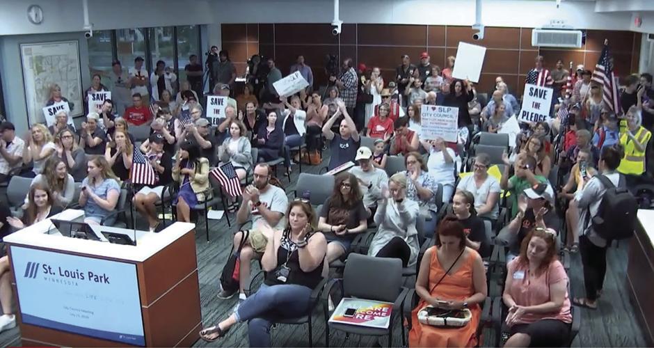 Under Pressure St Louis Park Council Reinstates The Pledge Of