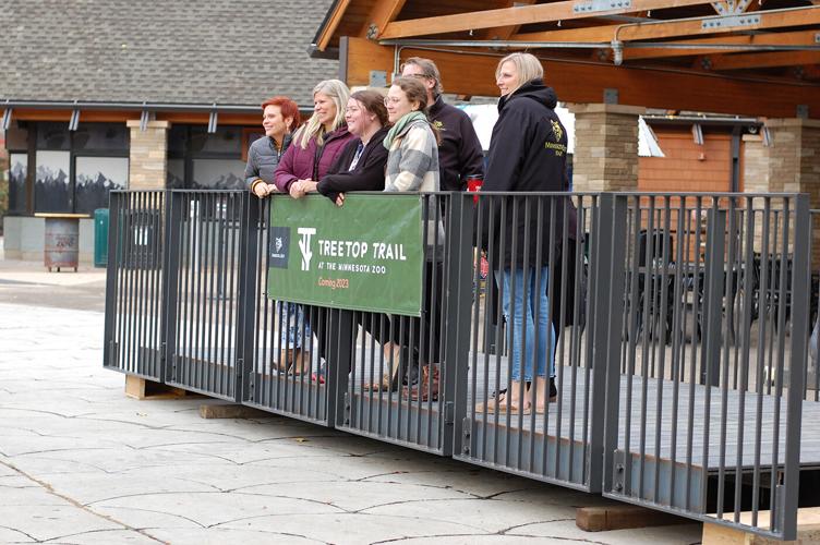 Minnesota Zoo raises first segment of Treetop Trail | Free ...