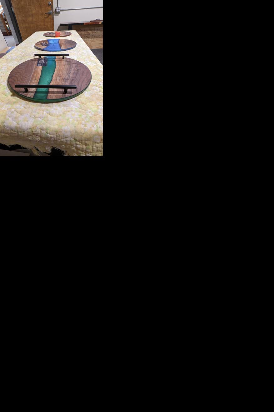 Father and son blend epoxy and woodworking at Brooklyn Park shop ...