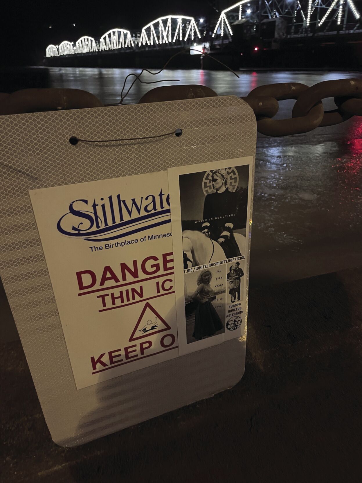 White supremacy stickers seen in Stillwater | Stillwater ...