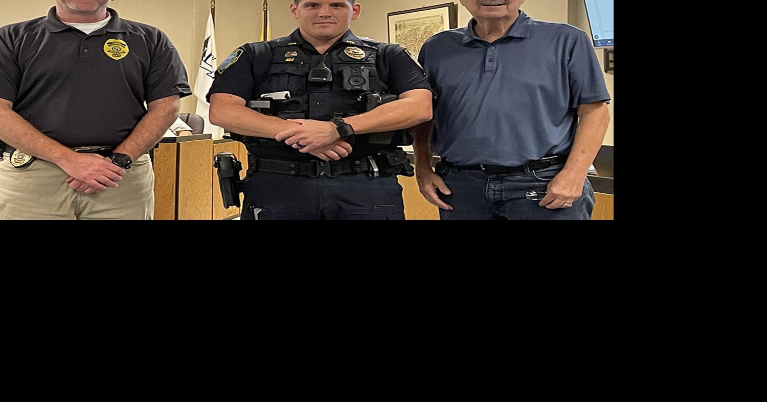 Little Falls Police officer Aaron Gile takes oath of office | Morrison ...