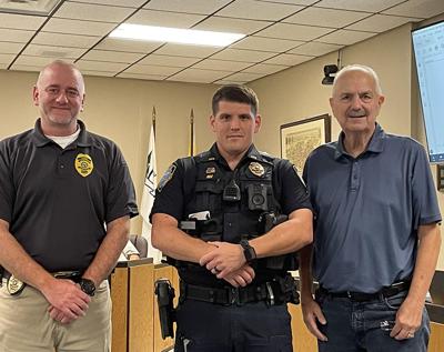 Little Falls Police officer Aaron Gile takes oath of office | Morrison ...