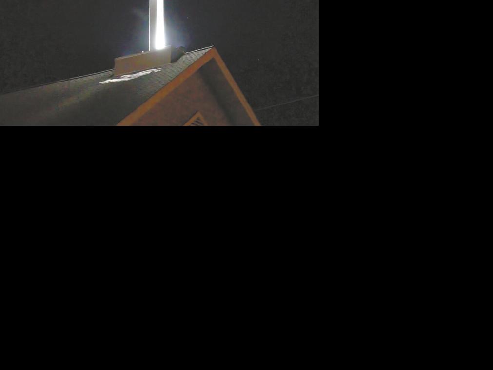 New cross on Christ Church erected to serve as a beacon to Highway 101 ...