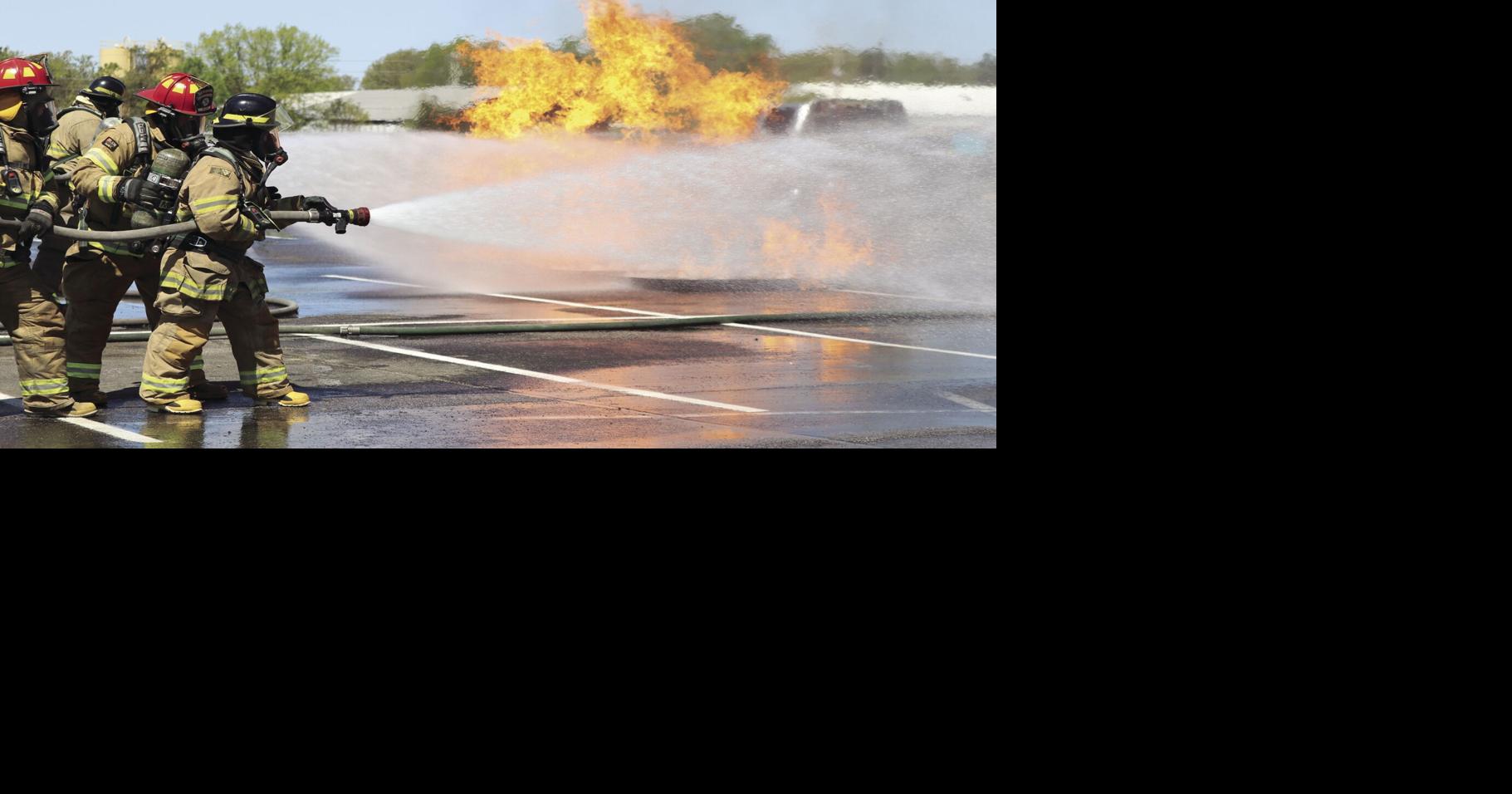 Local firefighters train at mock plane crash in Princeton | Community ...
