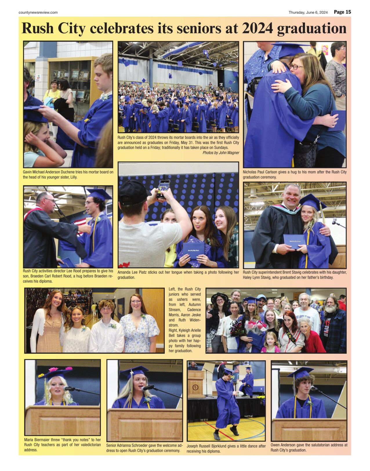 Rush City celebrates 2024 graduation | Free | hometownsource.com
