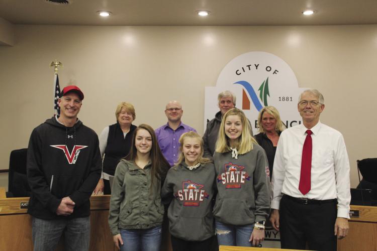 New officer sworn in, volleyball team honored, city updates included ...