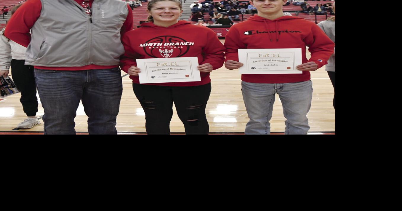 North Branch’s Baker, Bistodeau earn ExCEL Award from MSHSL | Local ...