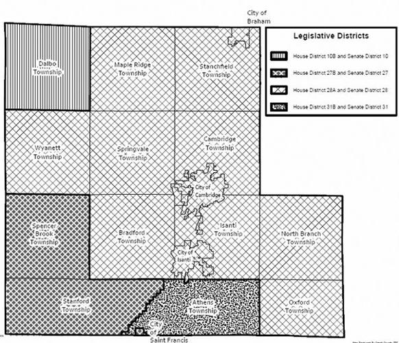 Isanti County Board adopts new redistricting map | Local News ...