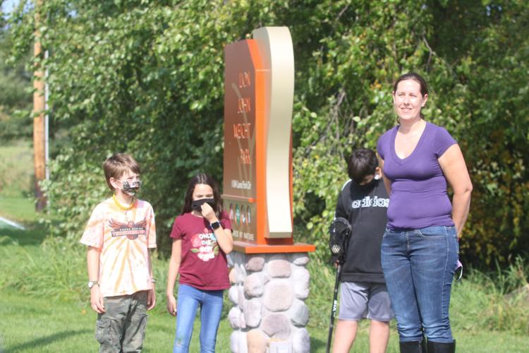 Lion John Weicht Park signs dedicated | Elk River Star News ...