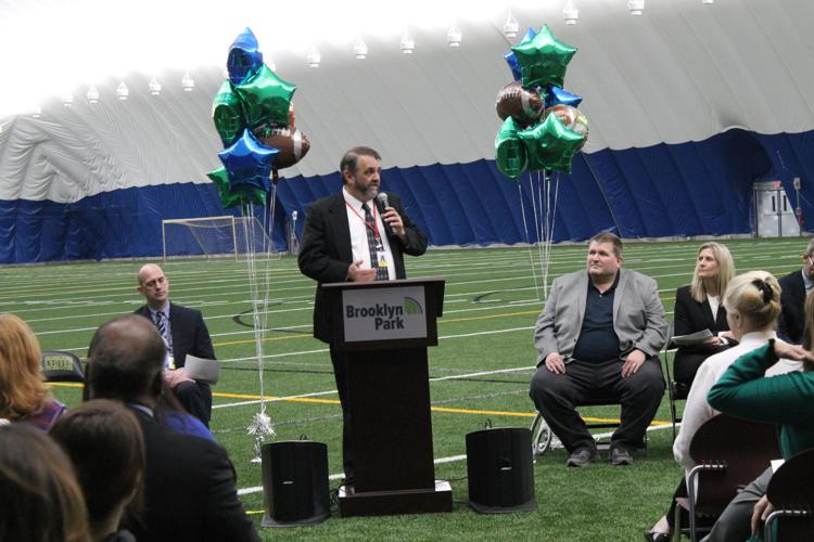 Cutting the ribbon at Park Center’s new sports dome | Brooklyn Center ...